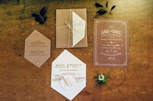 Custom Menu with Mexican Maraca Place Setting
