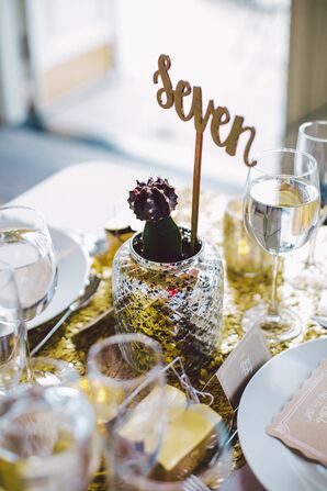 Custom Menu with Mexican Maraca Place Setting