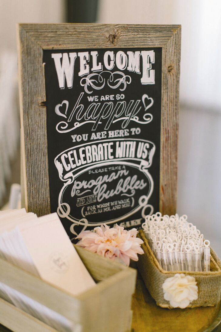 Chalkboard Welcome Sign